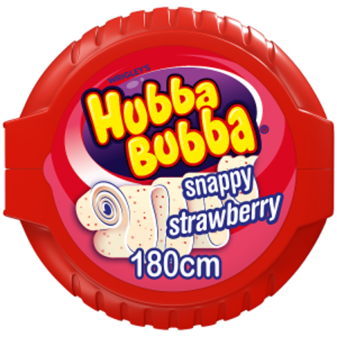 Order Hubba Bubba Snappy Strawberry Bubble Gum Mega Long Tape 56g from ...