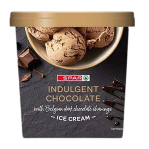 Order SPAR Chocolate Ice Cream With Chocolate Sauce & Belgian Dark ...