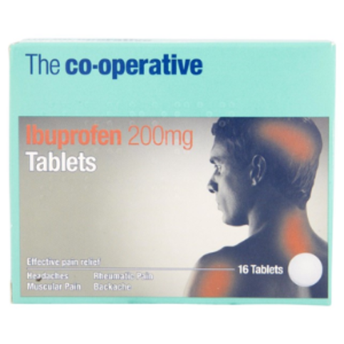 Order The Co-operative Ibuprofen 200mg Tablets 16 Tablets from Welcome ...